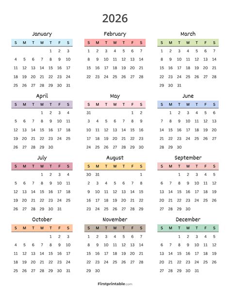 Free 2026 Calendar 2026 Printable - Free Printable Templates - MSF ...