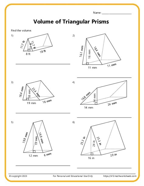 How To Calculate The Volume Of A Regular Triangular Prism - Free ...