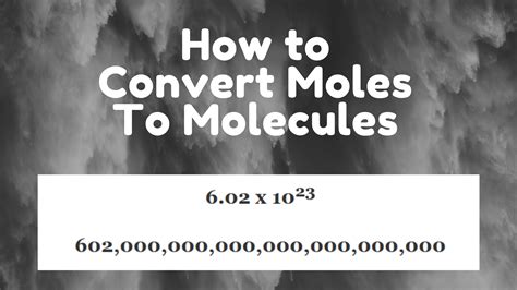 How To Convert Moles To Molecules With Examples - Science Trends - MSF ...